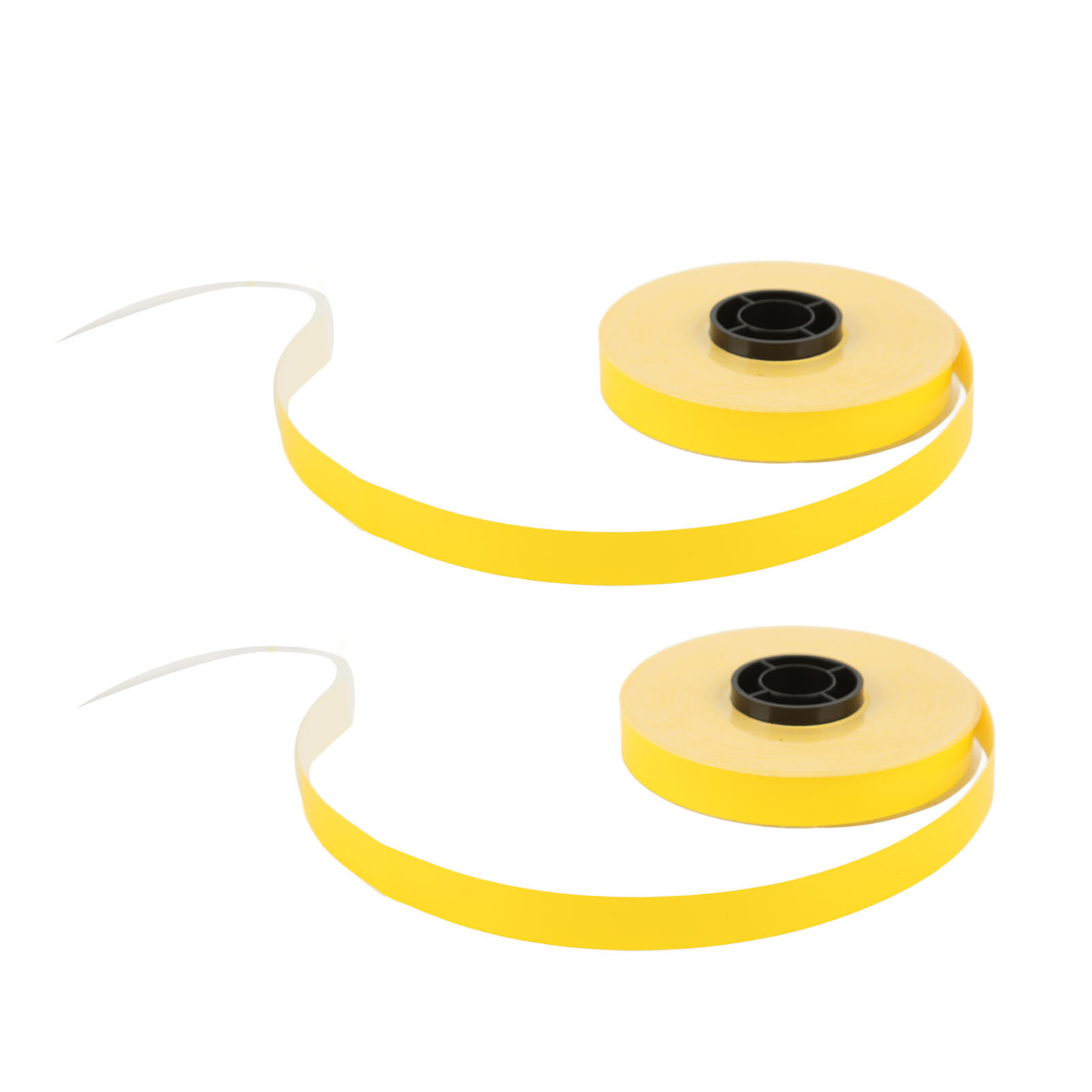 2 рулона ленты для маркировки, каждый 52,5 футов, 9 мм, желтый, PET материал