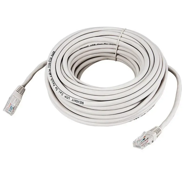 Патч-корд Rexant 18-1011 U/UTP RJ-45 вил.-вилка RJ-45 кат.5E 20м серый ПВХ