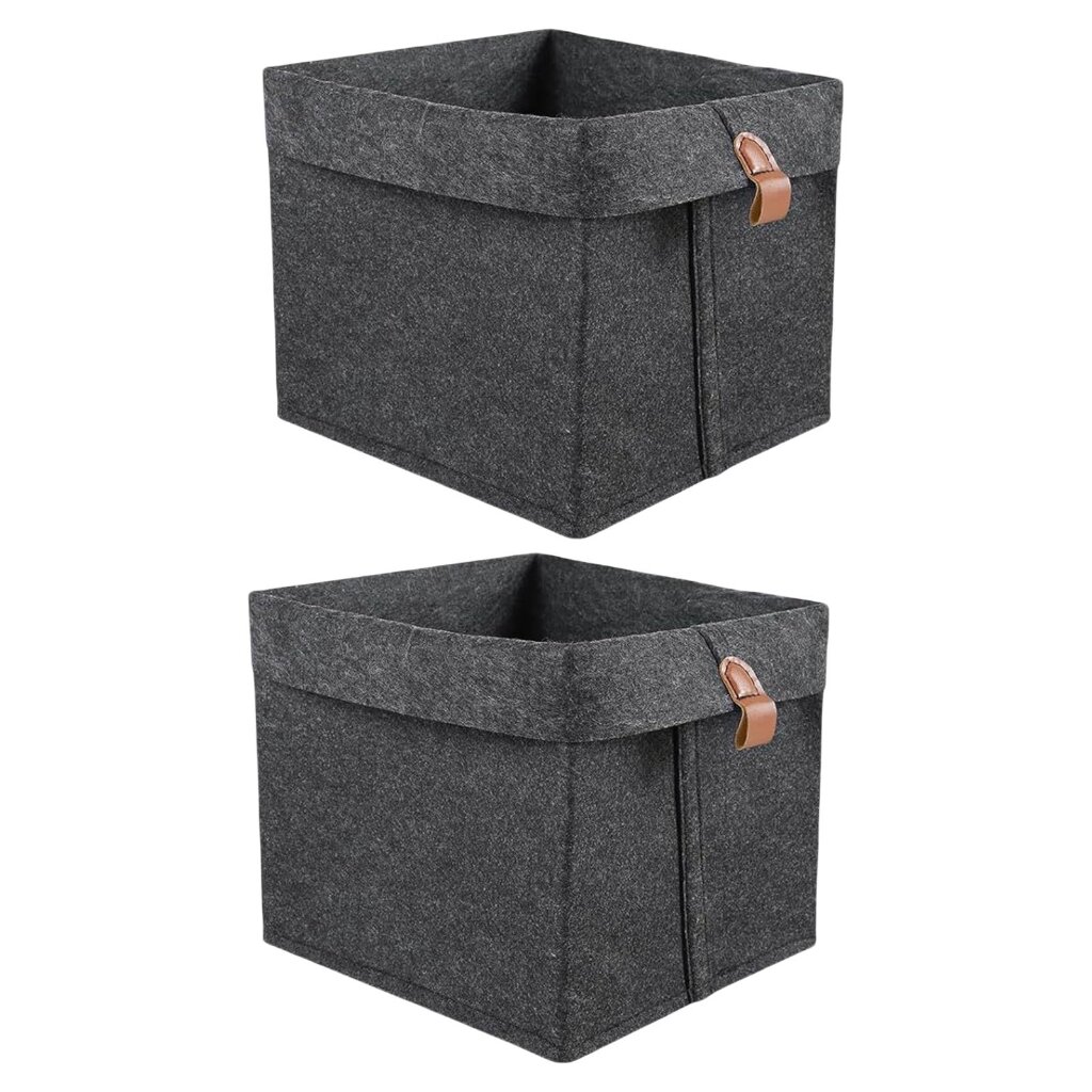 2 Штуки Складных 12-литровых Кубиков для хранения фетровой ткани для детских Игрушек и разных предметов Прочной и портативной конструкции