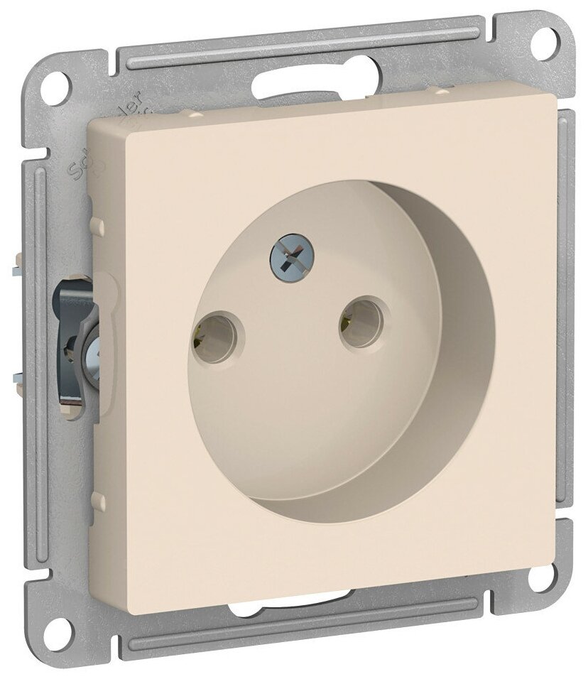 Розетка 1 СП 16А механизм SE AtlasDesign бежевый