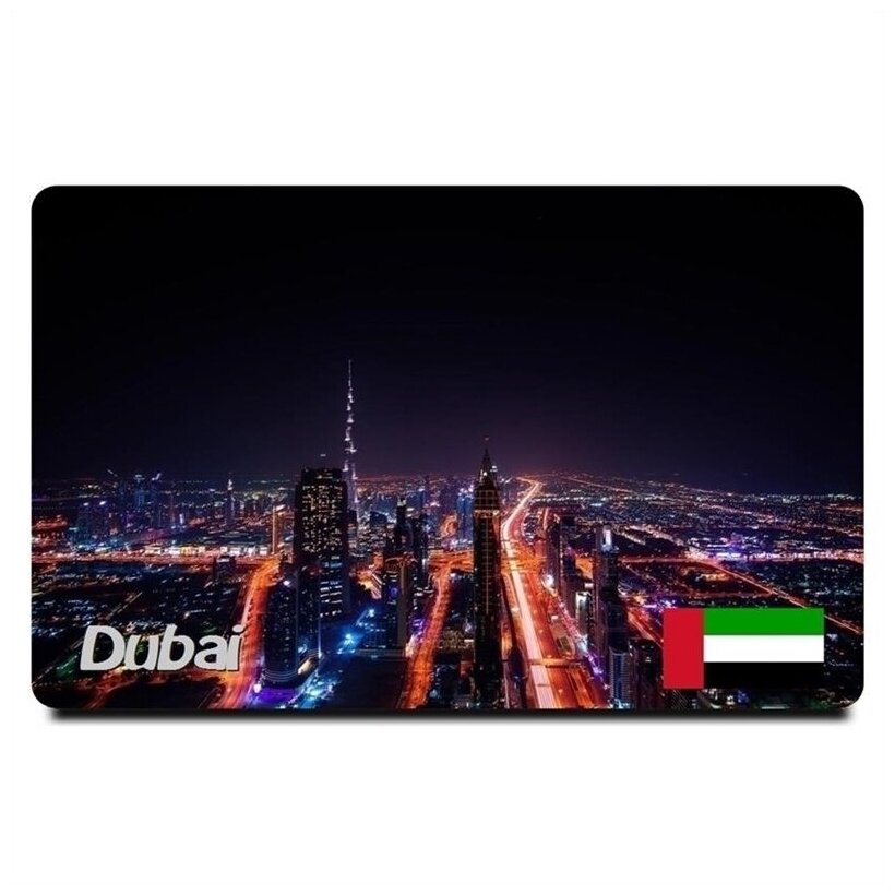 Магнит на холодильник "Дубай, Арабские Эмираты" 54x86мм