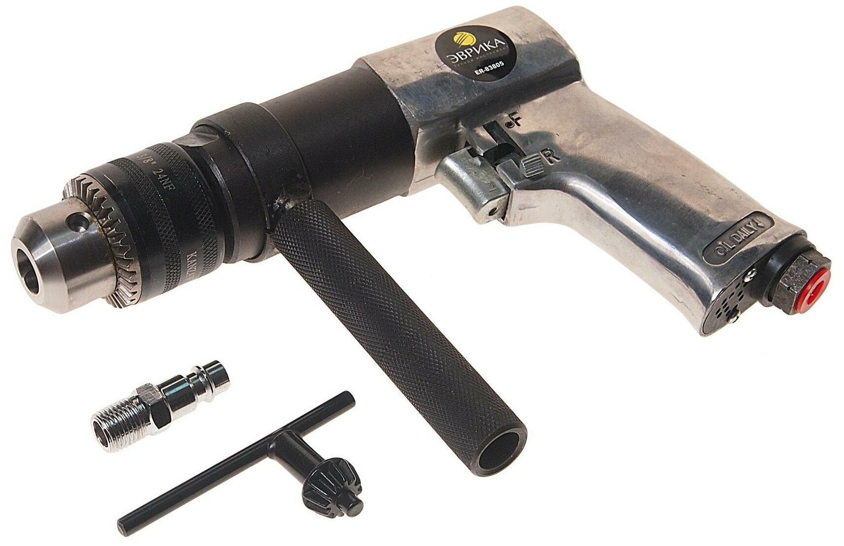 ER-83805 Пневмодрель ER-83805 с реверсом 1/2", 700 об/мин эврика