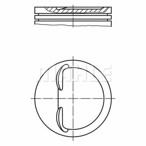 Поршень Knecht/Mahle 4481103 для LADA 12001600, SAMARA 21099 2115, SAMARA 2108 2109 2115
