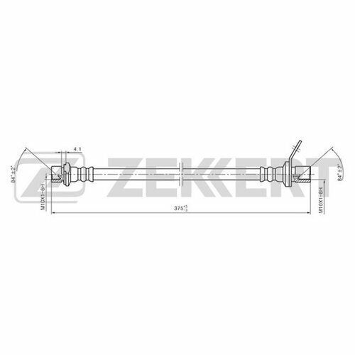 Шланг тормозной ZEKKERT bs9261 для Toyota Avensis, Corolla