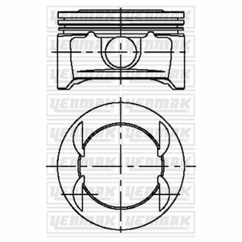 Поршень в сборе STD AGILA-ASTRA-CORSA 04 > (Z 1.2 XEP) (73,4) Yenmak 3104222000 для Opel Agila, Astra, Corsa; Suzuki Wagon R