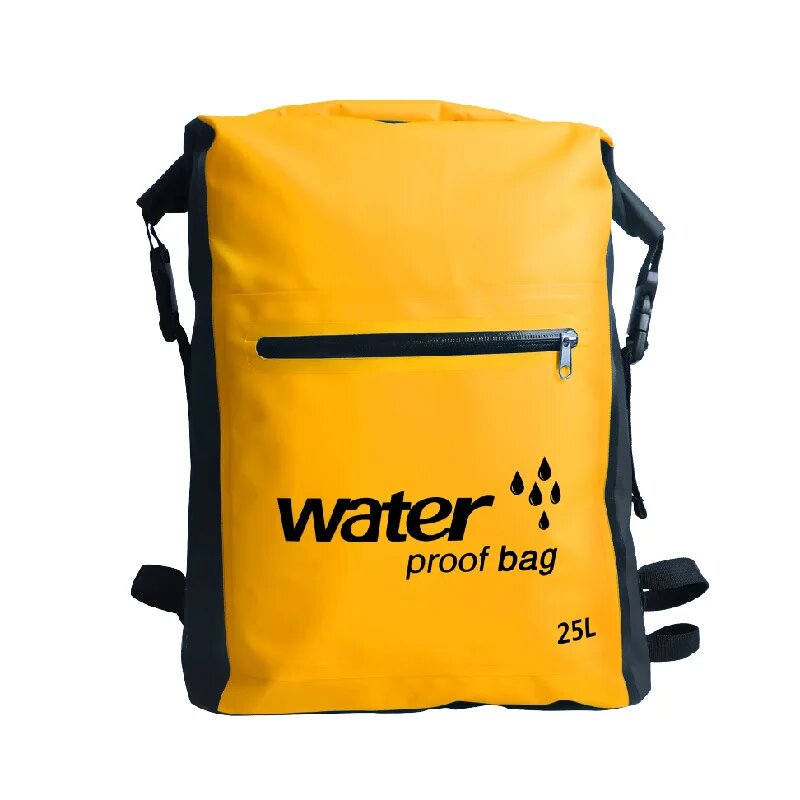 Водонепроницаемая сумка-рюкзак 25л, желтая
