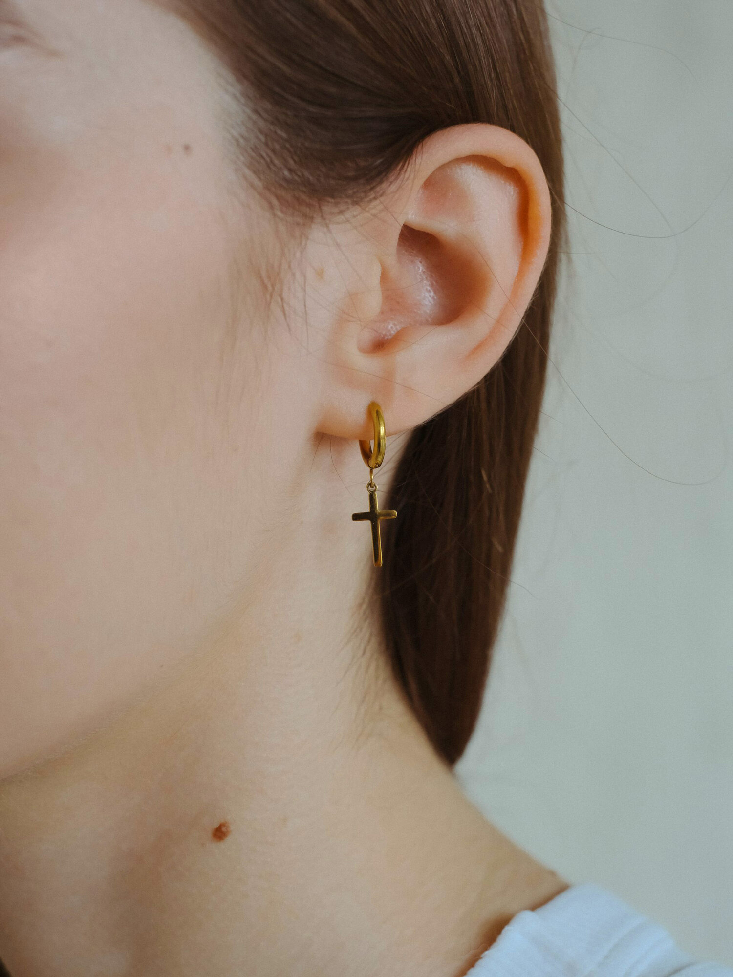 Серьги двусторонние