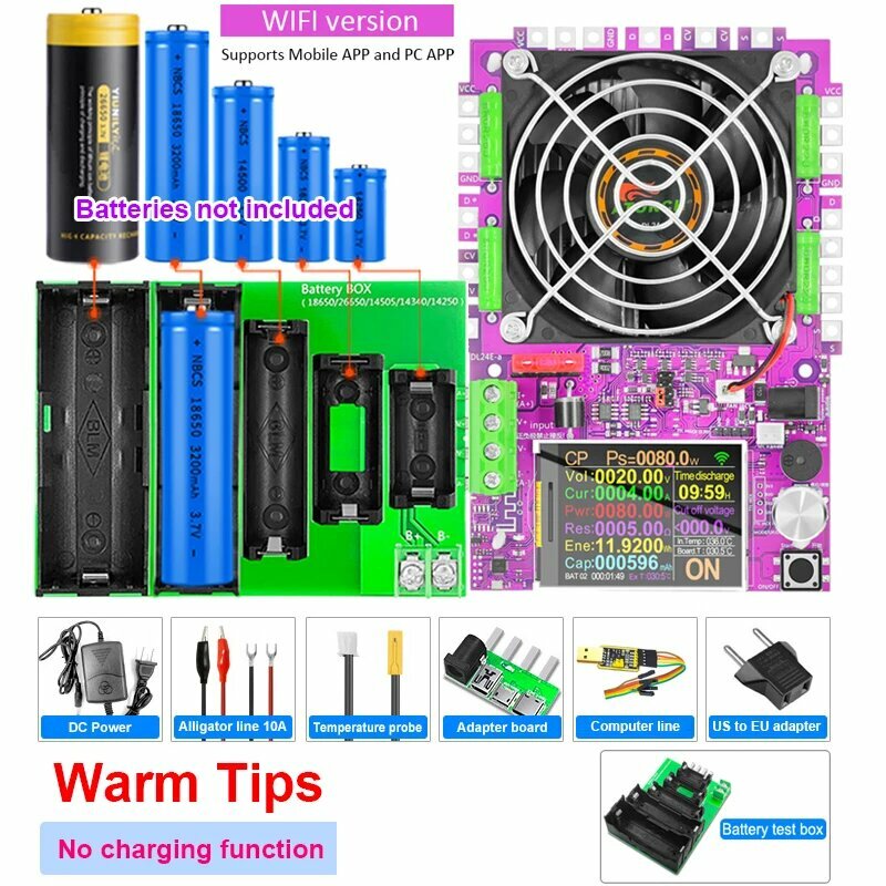 Тестер нагрузки аккумулятора ATORCH DL24EW WiFi 150W
