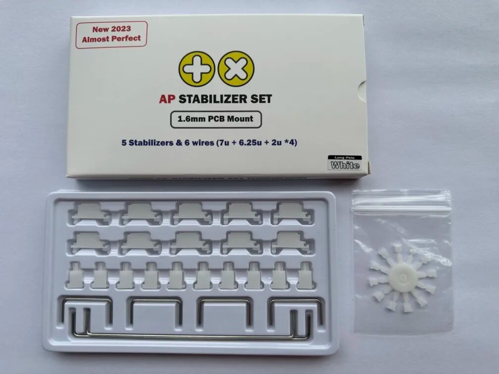 Стабилизаторы для клавиатуры AP 1.6mm White Long Pole