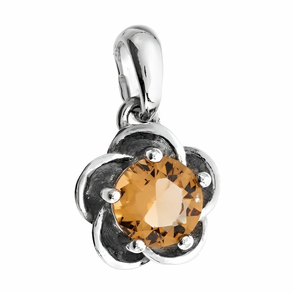 Подвеска, серебро, 925 проба, родирование, фианит