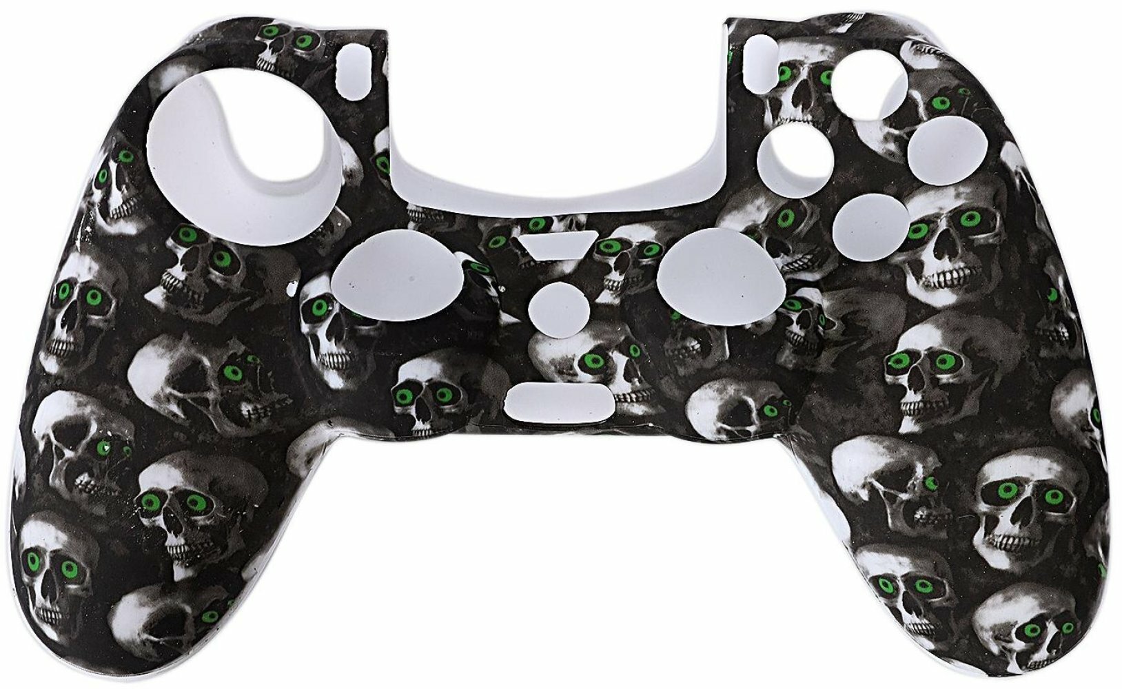 Защитный силиконовый чехол Controller Silicon Case для геймпада Sony Dualshock 4 Wireless Controller Черепа Grean Eyes (PS4)
