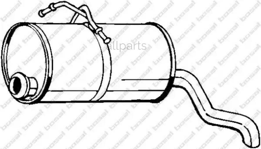 BOSAL 190-129 Глушитель задняя часть