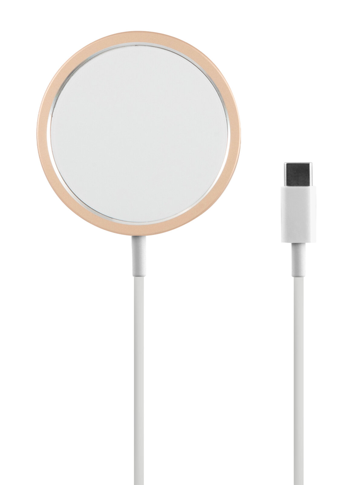 Guess Беспроводное СЗУ MagSafe Wireless charger 15W Script logo Gold