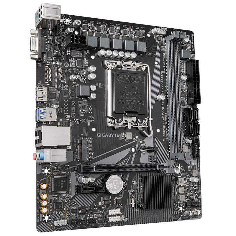 Материнская плата GIGABYTE H610 s1700, DDR4, mATX, HDMI 2.1, PCIe 4.0x16