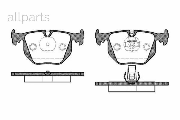 REMSA 038120 381 20 392 020B-SX ! колодки дисковые з.\ BMW E38 2.8/4.0/5.0/2.5TDs/3.0D 95-01/E46 M3 3.2 00>