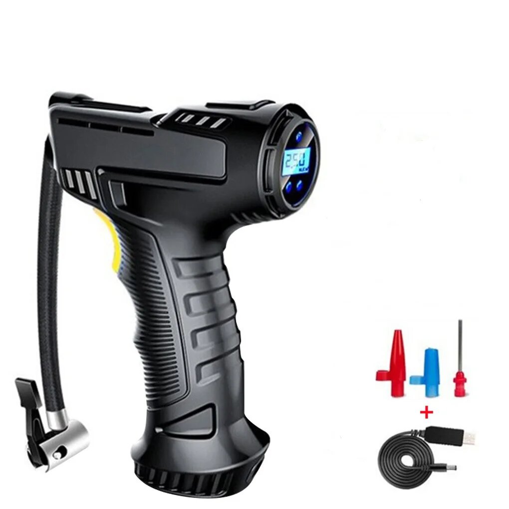 Портативный компрессор для шин 120 Вт Wireless USB Digital