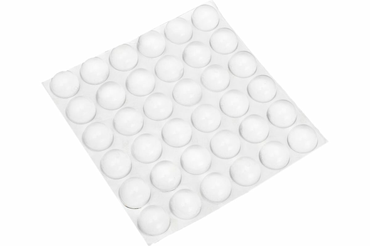 Tech-Krep Демпфер захлопа 10х1,5 мм прозрачный для мебели, комплект 25 шт 109143