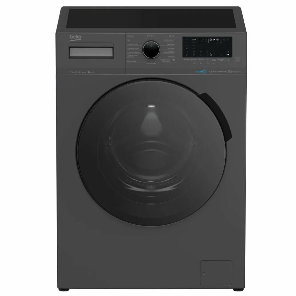 Стиральная машина Beko WSPE6H616A 6,5 кг 1200 оборотов инверторный мотор функция пара удаление шерсти защита от накипи
