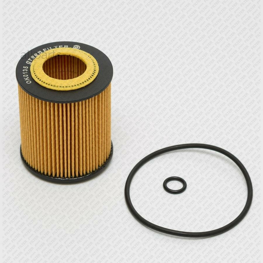 GREEN FILTER OK0135 фильтр масляный (картридж) MAZDA 3 06-, 6 02-, CX-7 09-, MPV II 02-