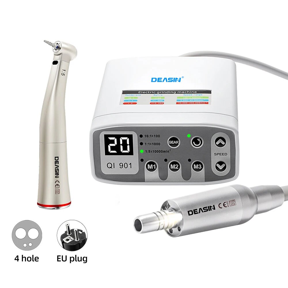 DEASIN Стоматологический микромотор 1:5 1:1 16:1 EU plug-M4 F2