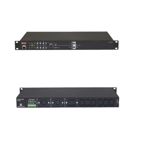 ELEMY ATS-1203/16/S/E/DO, 1U, 220B, 16A, Ethernet, Digital Output, in (2) C20, out (1) C19