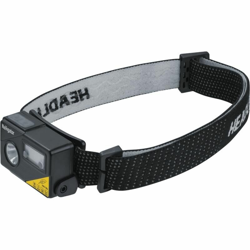 Фонарь налобный 93 879 NPT-H36-ACCU 1XPG 5Вт+1LED 1Вт li-pol 0.8А. ч сенсорный NAVIGATOR 93879