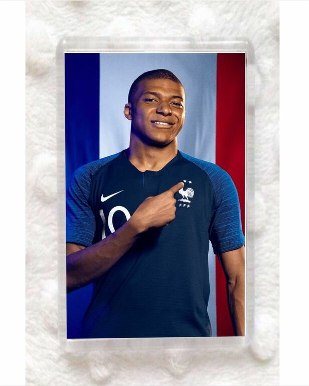 Магнит акриловый Kylian Mbappe Lottin, Килиан Мбаппе Лоттен №7