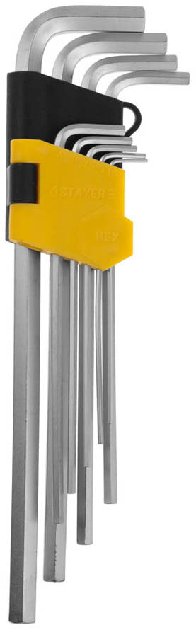 Набор имбусовых ключей STAYER HEX 1.5-10мм, 9шт 2741-H9