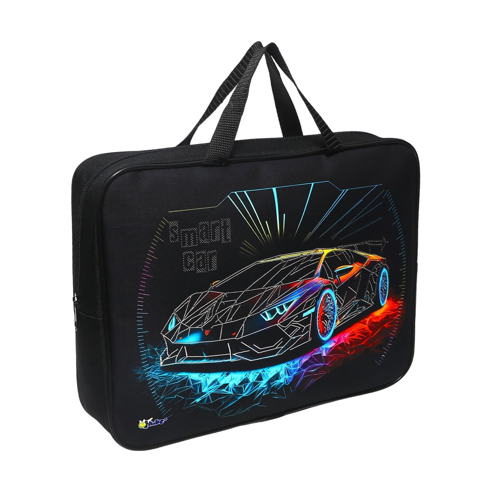 Папка сумка для рисунков и уроков технологии и труда А-3 475мм х345мм х8мм на молнии с ручками