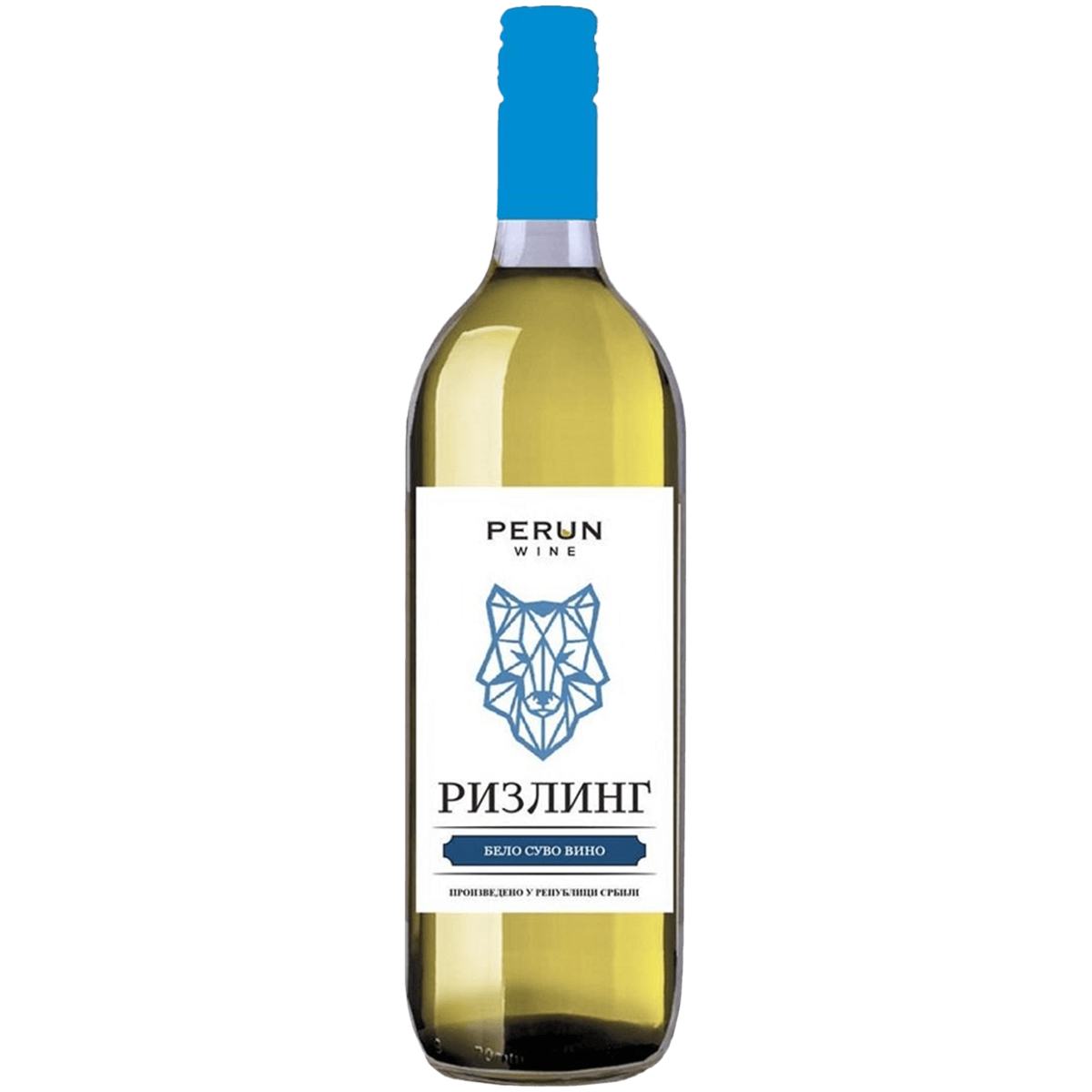 Вино Perun Rizling белое сухое 1 л