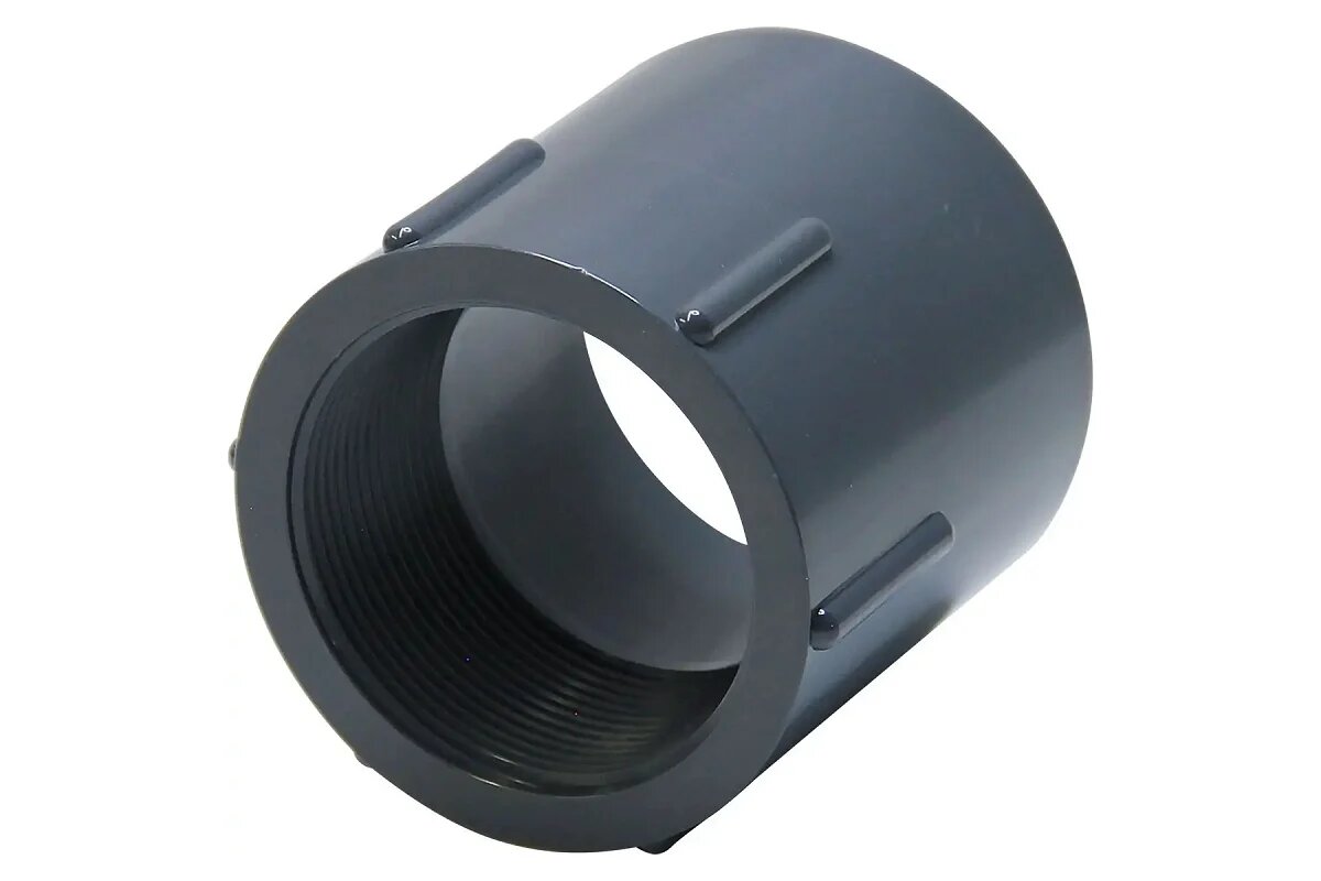 AQUAVIVA Переходная муфта НПВХ 75x2 1/2' с резьбой FTH075G 48013 для водопроводных сетей