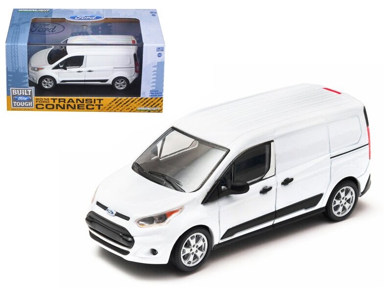 2014 Ford Transit Connect (V408) Белый 1/43 Модель автомобиля от Greenlight
