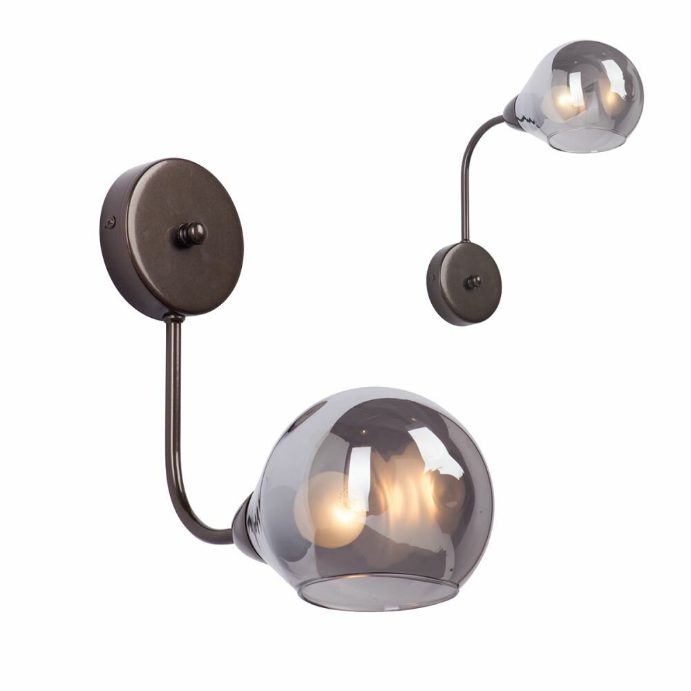 Светильник Настенный Vitaluce V4862-7/1A, 1хЕ14 Макс. 40Вт Коньячная, Бронза / Виталюче.