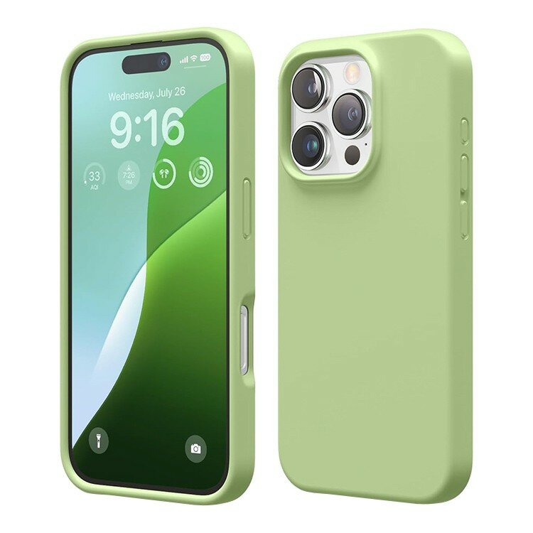 Elago силиконовый чехол для iPhone 16 Pro Max, Soft silicone (Liquid) Pastel Green