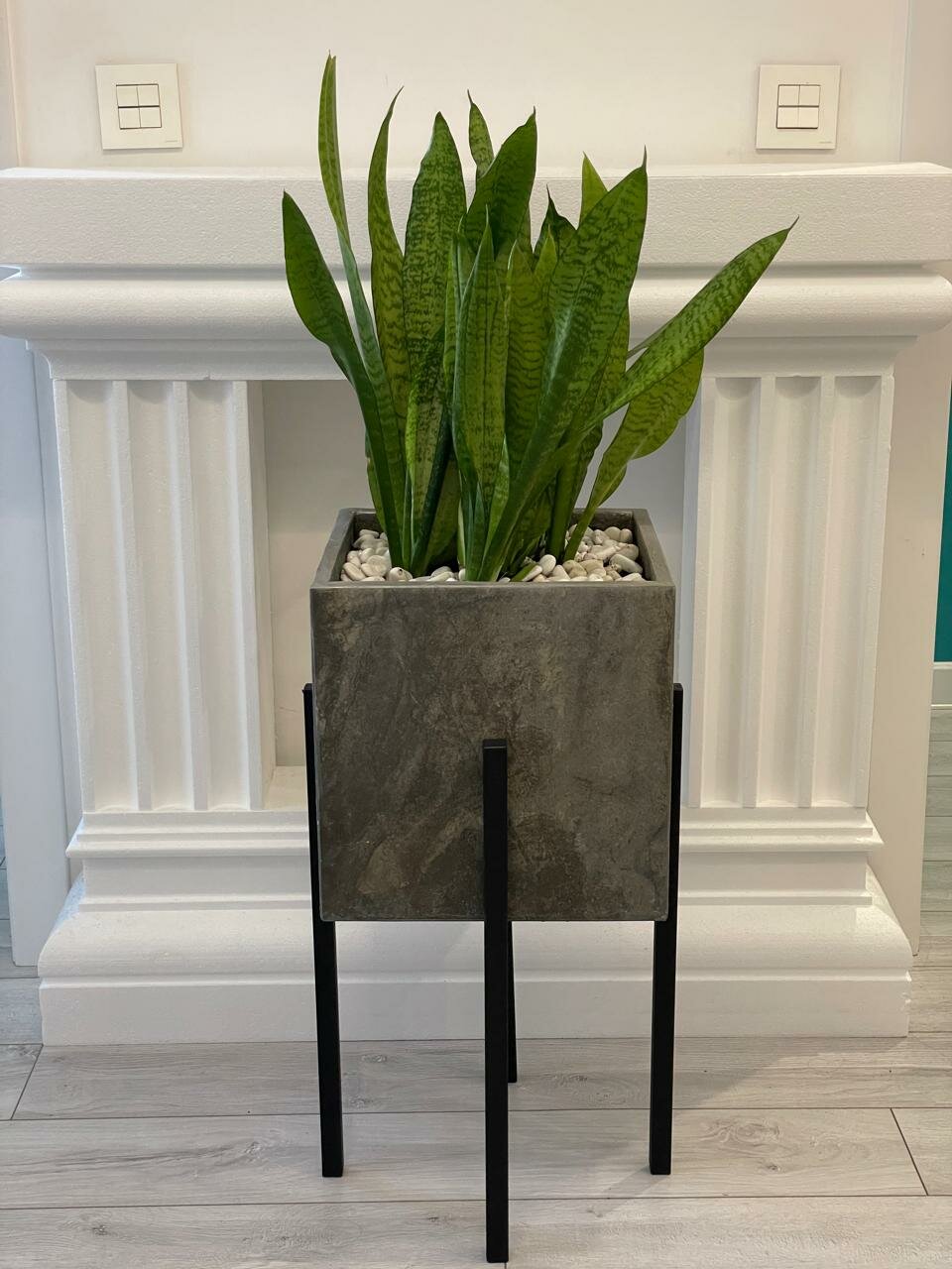 Кашпо из керамогранита