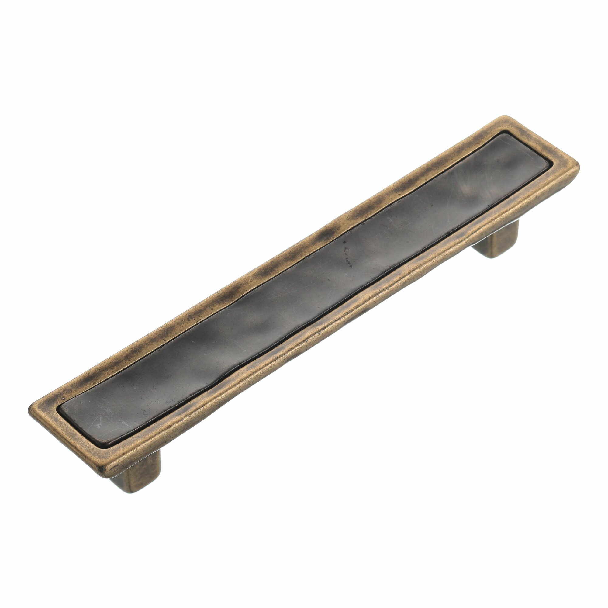 Ручка мебельная скоба GIUSTI LINEA DECOR WMN188.096.59D1 shiny black/античная латунь