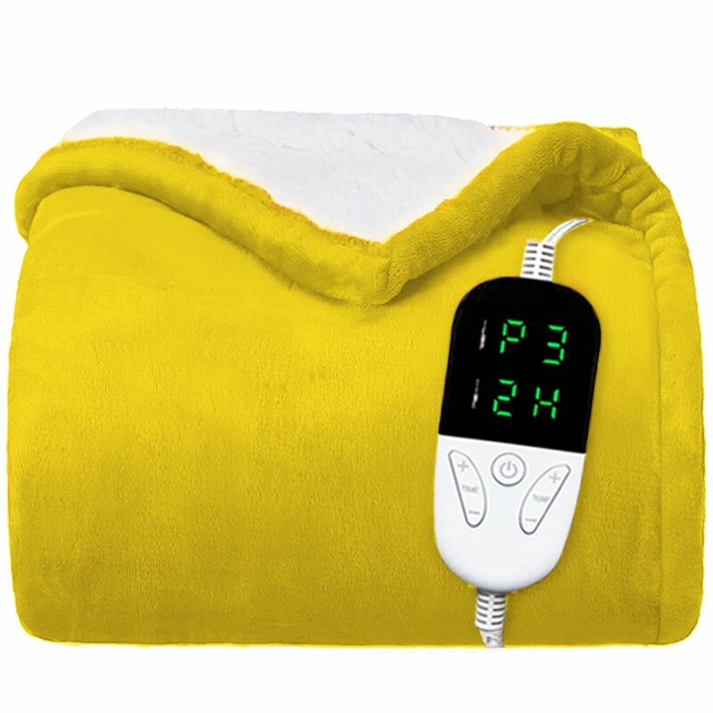 Нагревательная прокладка электрическое одеяло, фланелевое матрас, зимнее моющееся двухслойное одеяло с контролем температуры, теплое