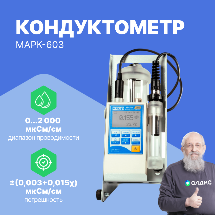 МАРК-603 с датчиком ДП-015 Кондуктометр с поверкой