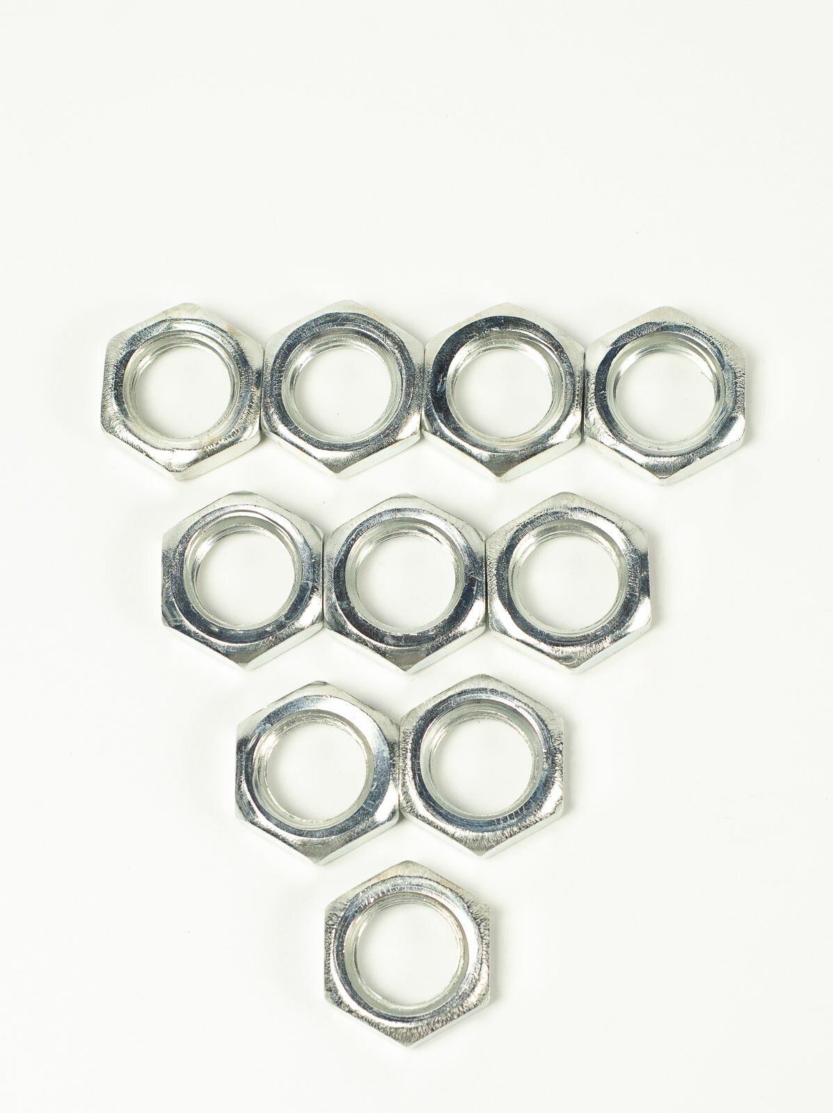 Гайка низкая DIN 439 цинк М20 шаг 2.5, 10 шт