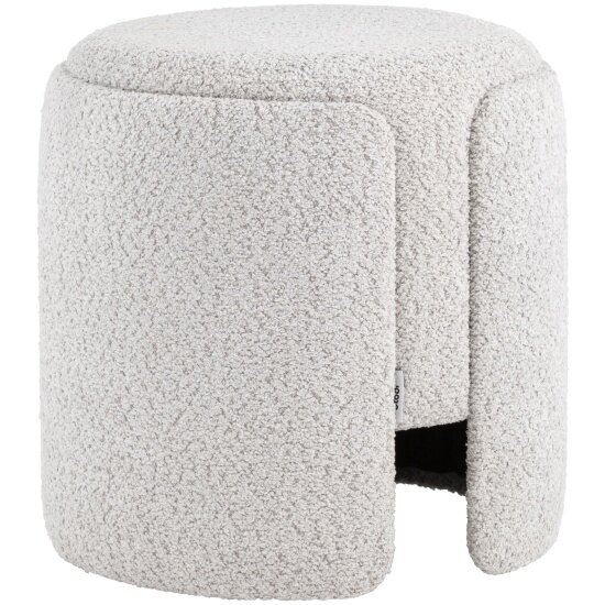 Пуф Stool Group Taks букле светло-серый