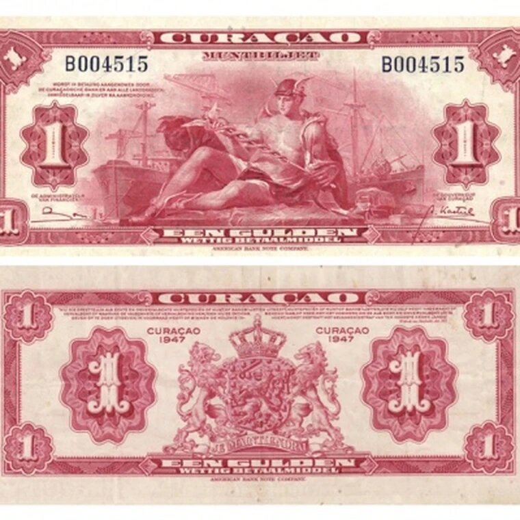 1 гульден 1947 Нидерландские Антильские острова, сувенирная копия, банкноты и купюры редкие коллекционные