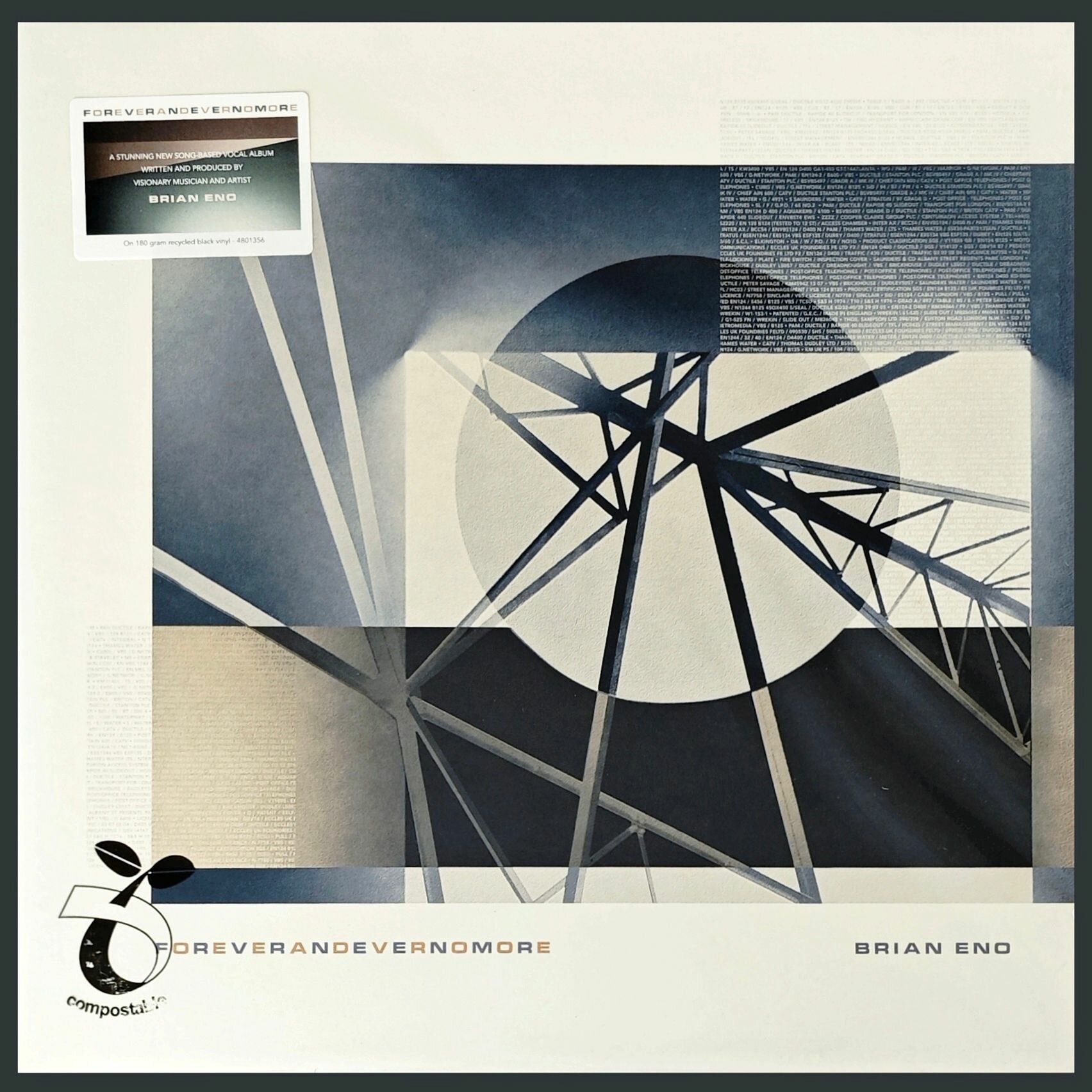 Виниловая пластинка Brian Eno - Foreverandevernomore (LP, 2022, Opal Records)