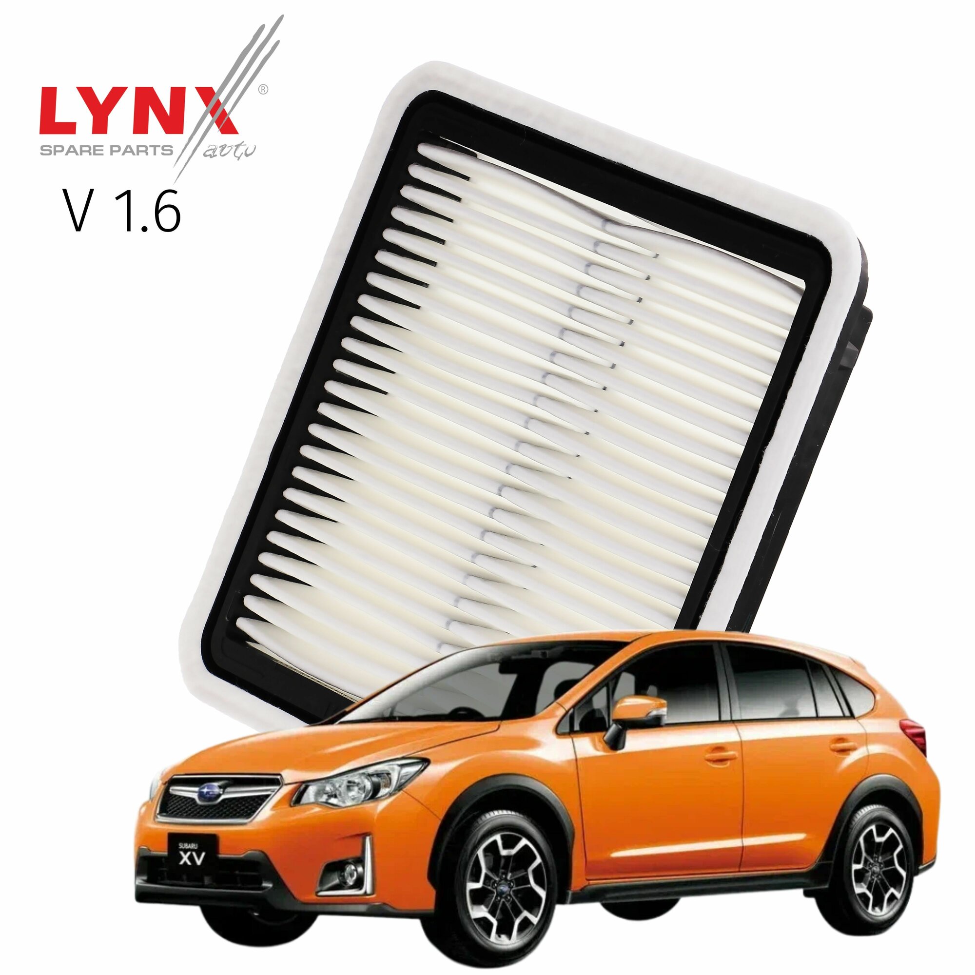 Фильтр воздушный Subaru XV (1) / Субару ХВ 2011 2012 2013 2014 2015 2016 2017 V1.6 FB16 / 1шт LYNXauto