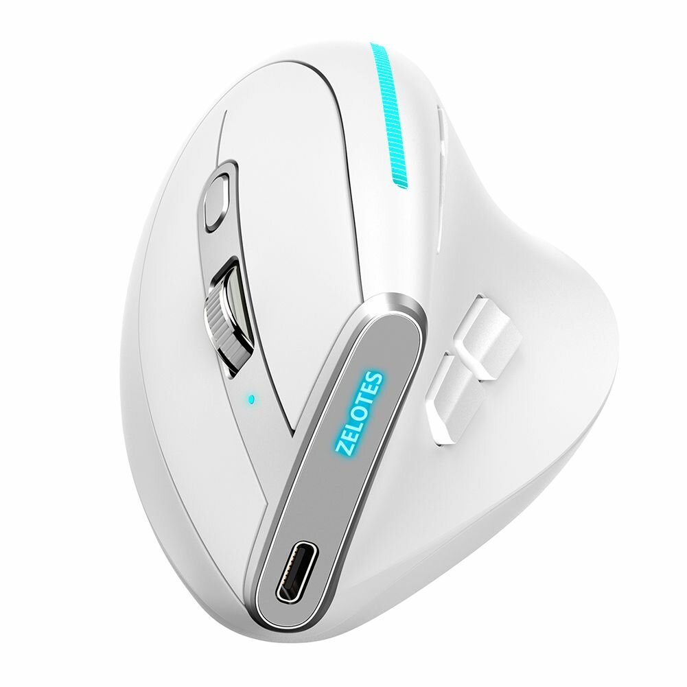 Мышь беспроводная Беспроводная мышь Bluetooth 2.4G, 8 кнопок, быстрый отклик, удобный захват, многорежимная подсвет