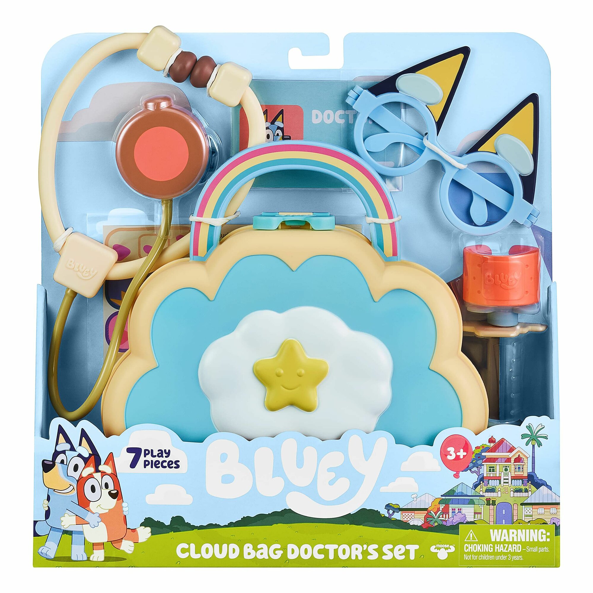 Moose Bluey Cloud Bag Doctor Set/ Набор для осмотра врача Блуи Аниме-игрушки