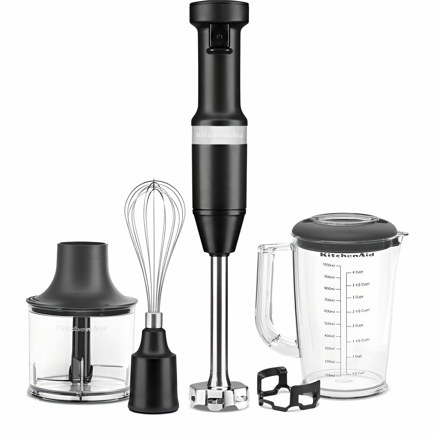Блендер KitchenAid 5KHBV83EBM, погружной, 180 Вт, черный матовый