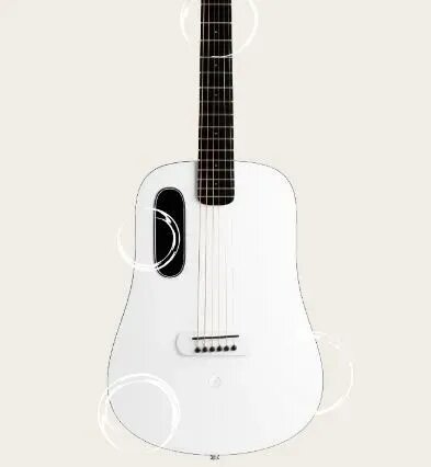 BLUE LAVA Original FreeBoost / Трансакустическая гитара / с чехлом(Airflow Bag), цвет белый