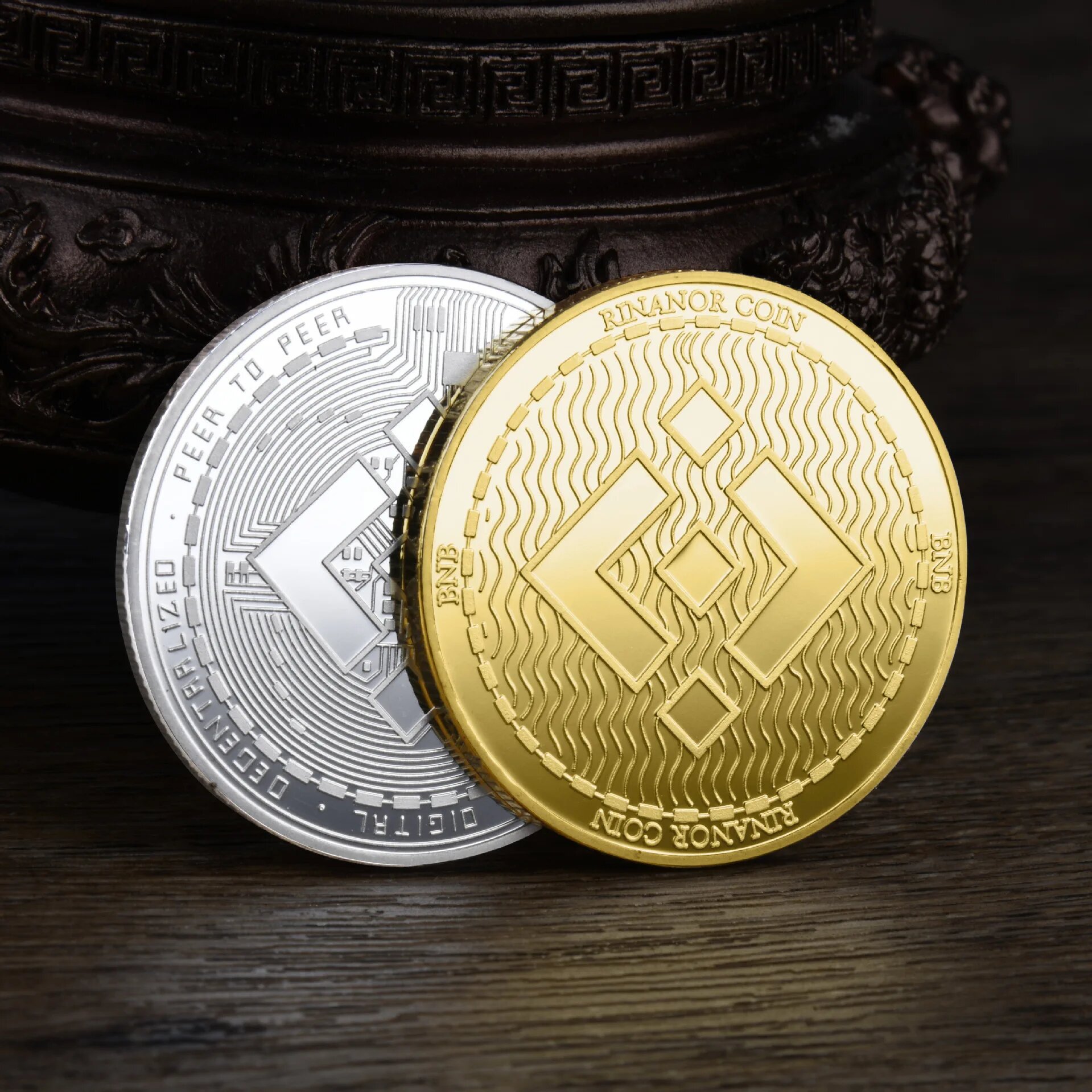 Золотая монета Binance BNB, Color: Gold Stye 2 — фото 1