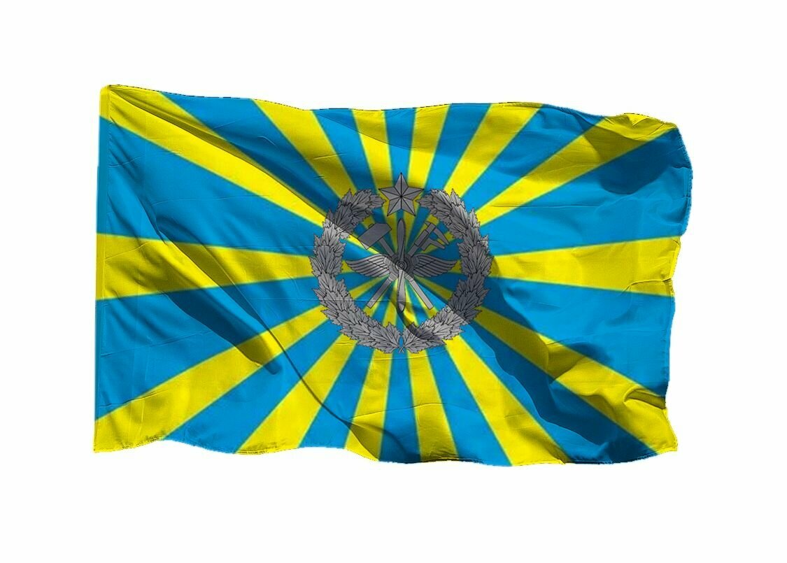 Флаг инженерно-авиационной службы ВКС России, 90х135 см на сетке для улицы, для флагштока