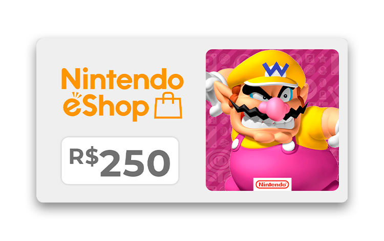 Карта оплаты Nintendo eShop 250 BRL Brazil (Nintendo eShop (BR); Nintendo Switch; Регион активации Бразилия)